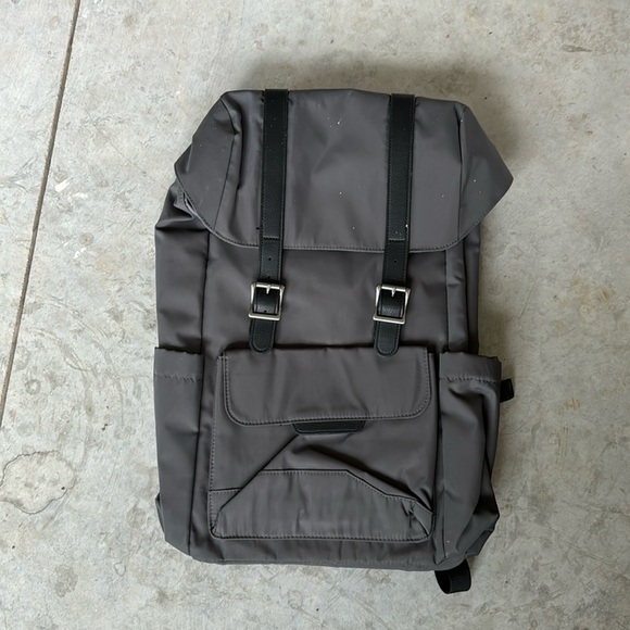 Open Story | Bags | Open Story Fitted Flip Backpack Gray | Poshmark